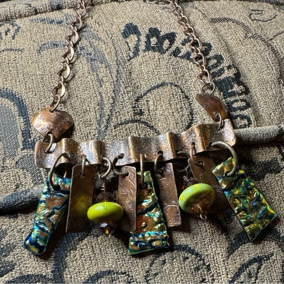Jewelry | Handcrafted Statement Necklace With Pendant | Poshmark